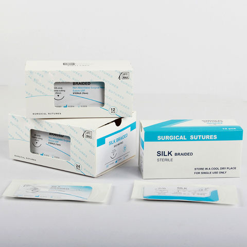 Achetez en gros Sutures Chirurgicales Tressées Soyeuses Jetables ...