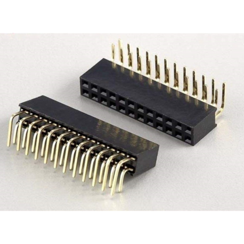 Buy Wholesale China Female Header Pitch 2.00mm 2x12pins Dual Row For ...