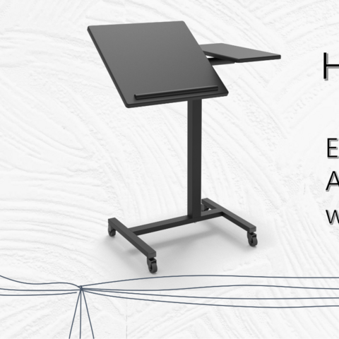 Buy Wholesale China Ergonomic Adjustable Desk With Tilted Desktop ...