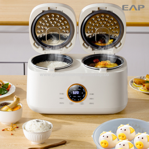 Buy Wholesale China Eap 4l Double Pot Multi Functional Rice Cooker With 2 Independent Pots ...