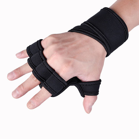Buy Wholesale China Exercise Training Black Fingerless Weight Lifting ...