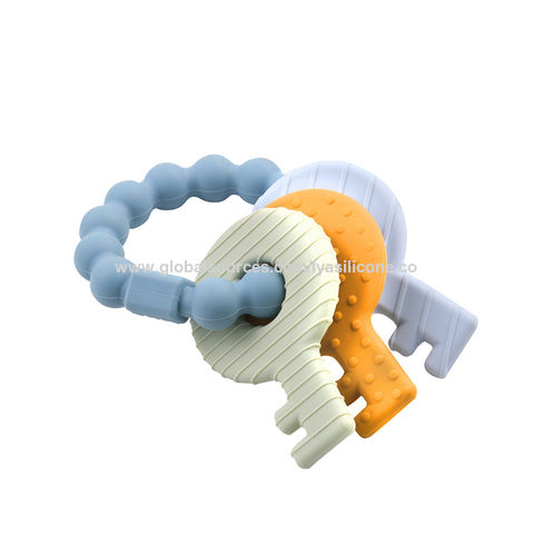 Buy Wholesale China Silicone Teether Toys For Babies Key Teething Chew ...