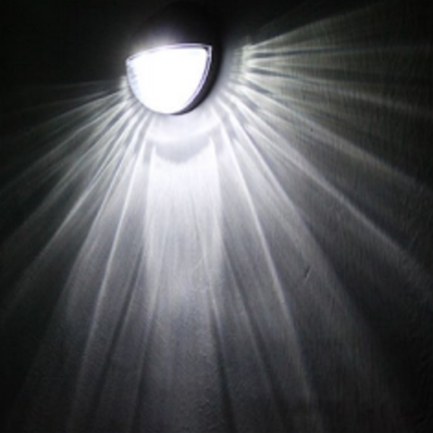 Buy Wholesale China Solar Round Plastic Wall Light Garden Waterproof ...