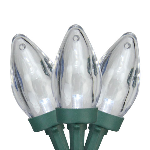 Buy Wholesale China 25 Cool White Transparent C9 Led Christmas Lights ...