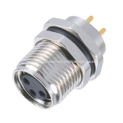 Buy Wholesale China M8 3-pin A Coding Female Waterproof Connector Panel ...