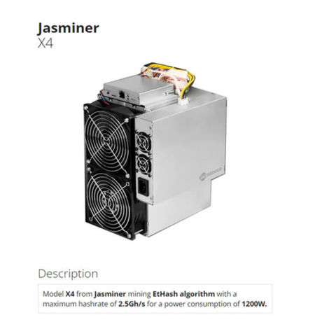 Bulk Buy China Wholesale Jasminer X4 2.5gh/s 1200w Ethash Algorithm Ethereum Mining Machine ...