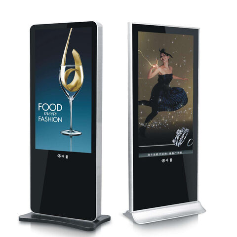 Hd 43 Inci Berdiri/dinding Dipasang Iklan Led Sistem Papan Reklame ...