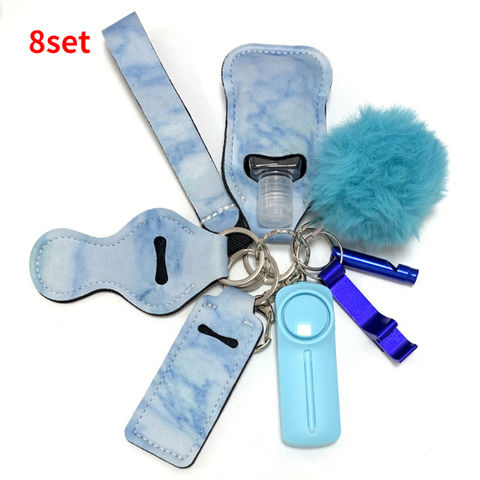 Buy Wholesale China 8 Pcs/set Fashion Self Key Chain Woman Alarm Set ...