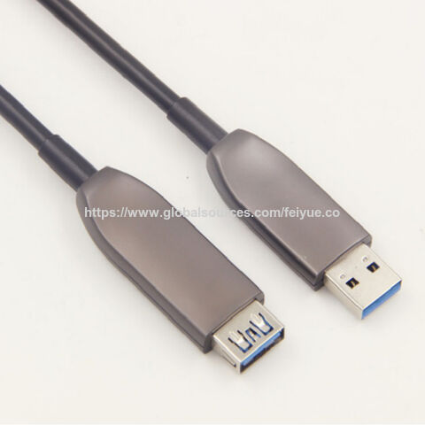 Buy Wholesale China 5gbps Aoc Fiber Optic Usb2.0+usb3.0 Extension Cable Male To Female 5m 10m ...