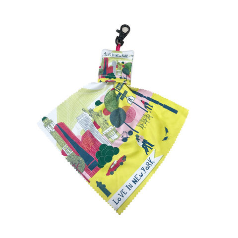 Buy Wholesale China Custom Keychain Glasses Cleaning Cloth Microfiber ...