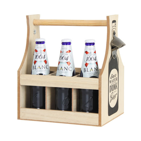 Buy Wholesale China Jinn Home Portable Wooden Beer Box Wine Beer Bottle ...
