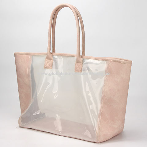 Buy Wholesale China Pvc Handbag ,transparent Tote Bag ,pvc Beach Bag ...
