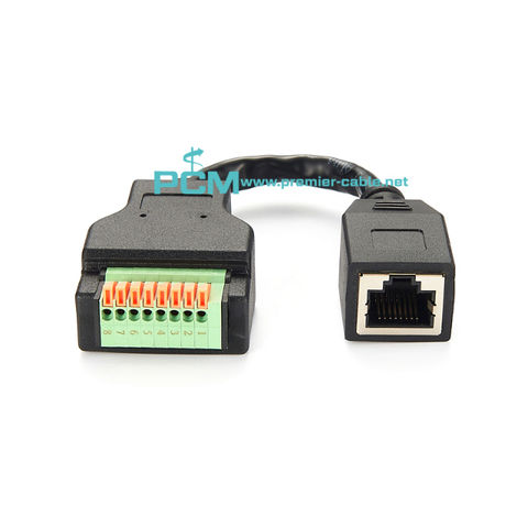 Buy Wholesale China Rj45 Female To 8 Pin Terminal Block Adapter ...