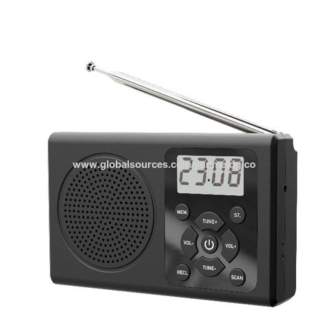 Buy Wholesale China Clock Radios With Pull Out Antenna Portable Clock ...