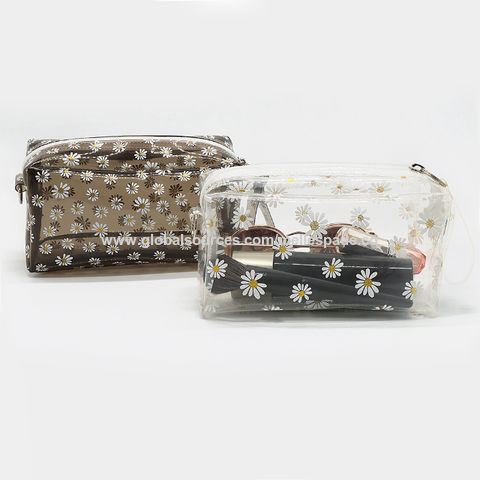 Buy Wholesale China Waterproof Daisy Make Up Bag Clear Travel Toiletry ...