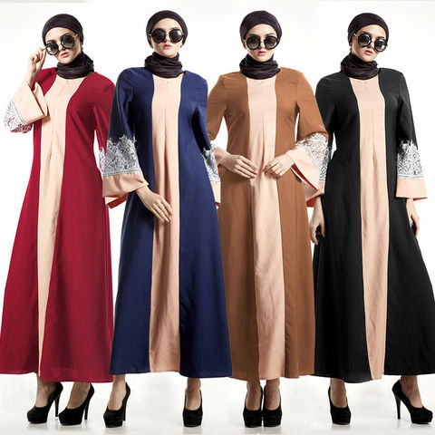 Buy Wholesale China 2022 High Quality Muslim Women Abaya 3pcs Solid Color Dress Set Kimono Open ...