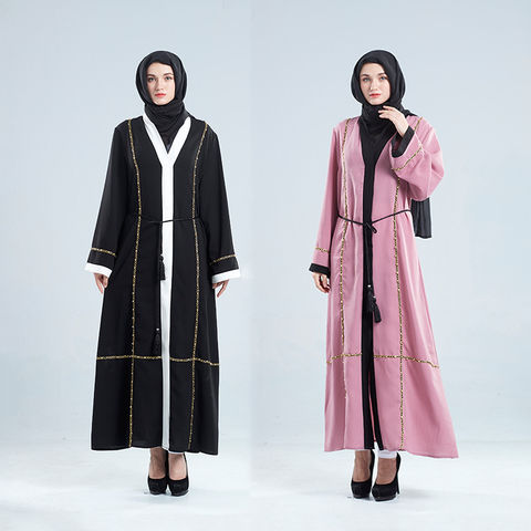 Buy Wholesale China 2022 High Quality Muslim Women Abaya 3pcs Solid Color Dress Set Kimono Open ...