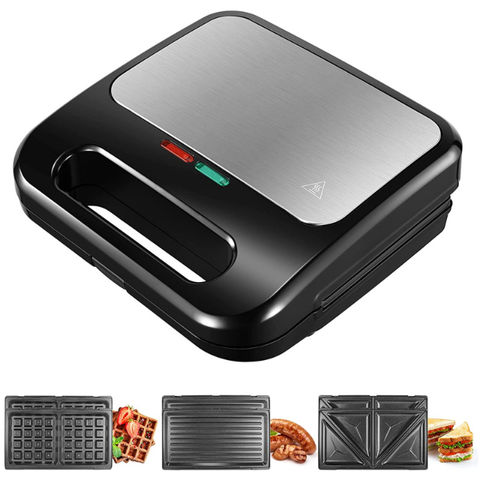 3 In 1 Sandwich Toaster Grill Electric Breakfast Sandwich Maker ...
