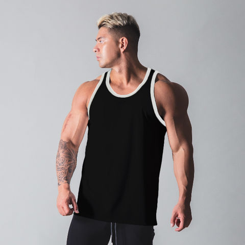 Buy Wholesale China 2022 Summer Plain Stringer Tank Top Custom Logo Gym ...