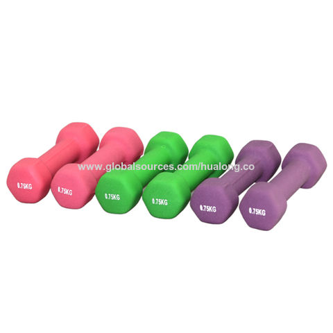 Buy Wholesale China Neoprene Coated Dumbbell , Colorful Dumbbell ,anti ...