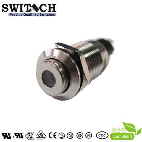 Buy Wholesale China Metal Push Button Switch 12mm Domed Head Momentary ...