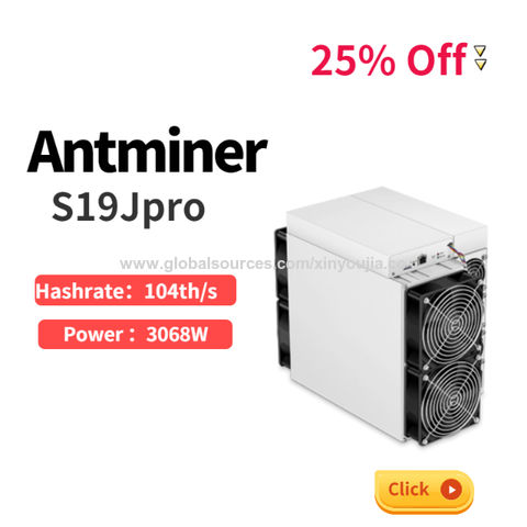 Buy Wholesale China New Bitmain S19jpro 104th/s Antminer S19 Pro 104t ...