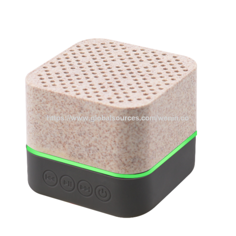Buy Wholesale China Wheat Fiber Mini Speaker 3w Portable Speaker Wireless Speaker Wheat Straw ...