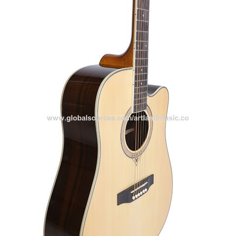 Buy Wholesale China 41'' Solid Spruce Top Rosewood Back&side Cutaway ...