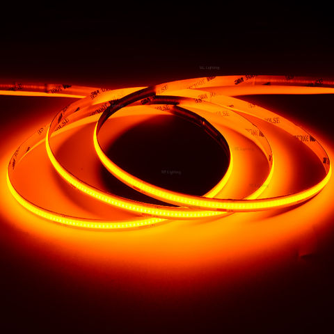 12v 11w Orange Cob Led Strip Lights With 3 Years Warranty, Orange Cob ...
