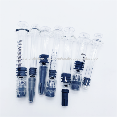 Buy Wholesale China Luer Lock Glass Syringe 1ml 2ml 2.25ml 2.5ml 3ml 5ml Injection Prefilled ...