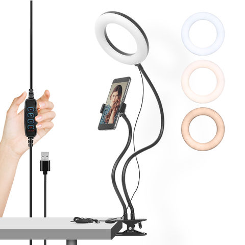 Buy Wholesale China 3800k-6800k 6 Inch Clip Live Ring Light Broadcast ...