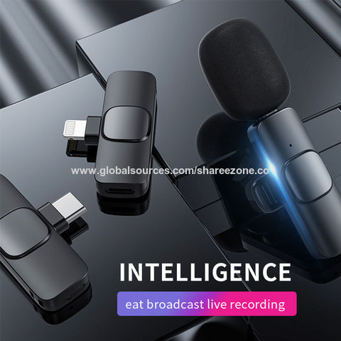 Smart Phone Lav For Iphone Android Pc Mini Lapel Mic Wireless Bluetooth ...