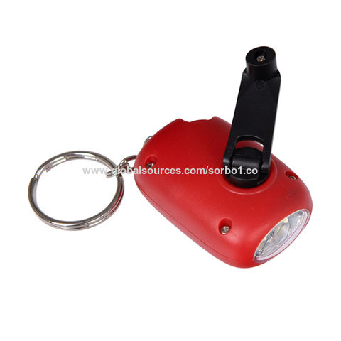 Buy Wholesale China Mini Dynamo Crank-powered Flashlight Keychain ...
