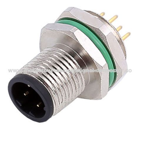 Buy Wholesale China M12 D Coding 4 Pins Ip67/ip68 Male Panel Connector ...