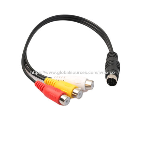 Buy Wholesale China 7-pin S-video Male Connector To 3rca Female Audio ...