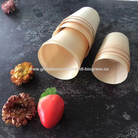 Buy Wholesale China Eco-friendly Wooden Disposable Round Container Fsc ...