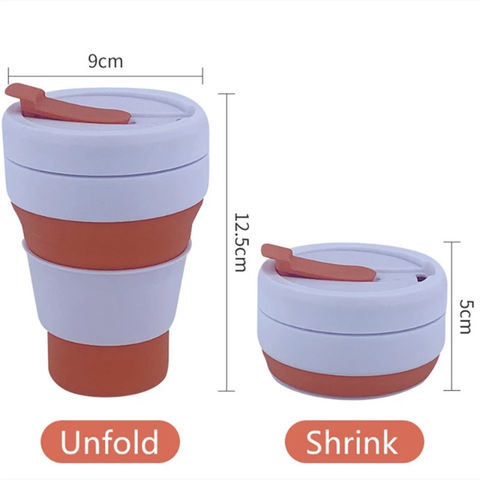 Buy Wholesale China Creative Platinum Silicone Folding Cup Travel ...