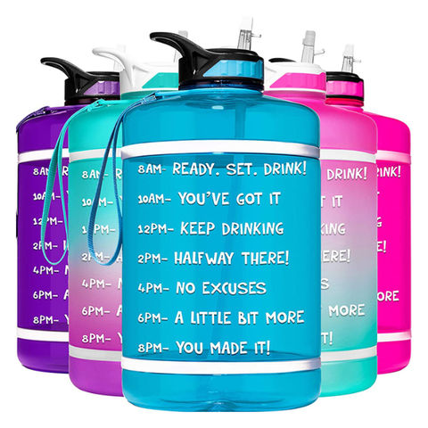Buy Wholesale China Bpa Free Petg Large 1 Gallon/128oz Motivational Gym Water Bottle With Time ...