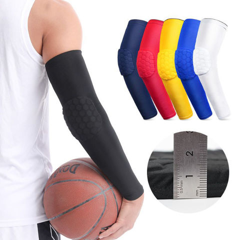 Buy Wholesale China Lycra Elbow Arm Sleeves With Honeycomb Elbow Pads ...