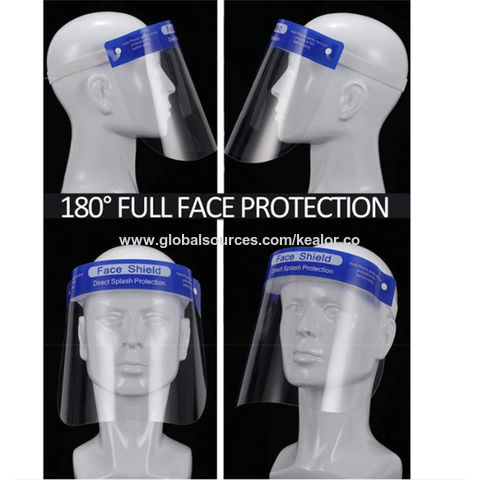 Buy Wholesale China Transparent Plastic Faceshield With Glasses Frame ...