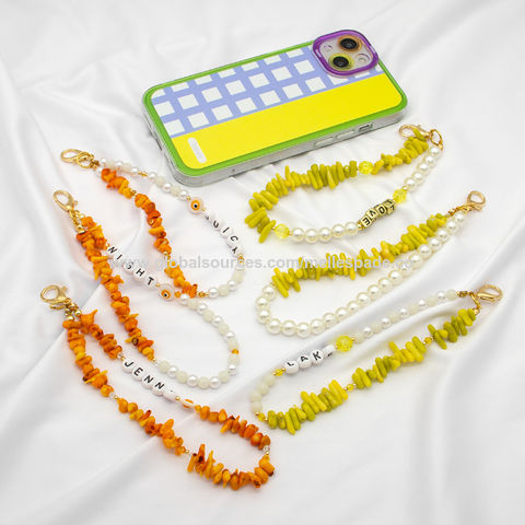 Buy Wholesale China Real Stone Natural Sea Shell Evil Eye Phone Charms ...