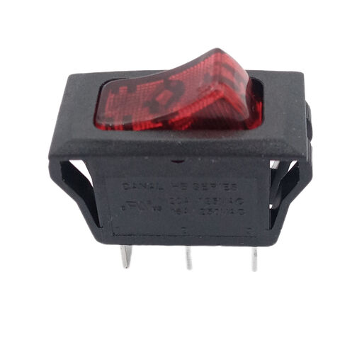 Buy Wholesale China 3 Pin 16a 250v Illuminated On-off Rocker Switch Can ...
