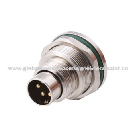 Ip68 M9 3pin Male Panel Mount Connector $2 - Wholesale China M9 ...