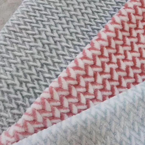 Buy Wholesale China Cationic Two-tone Jacquard Plaid Stripe Flannel ...