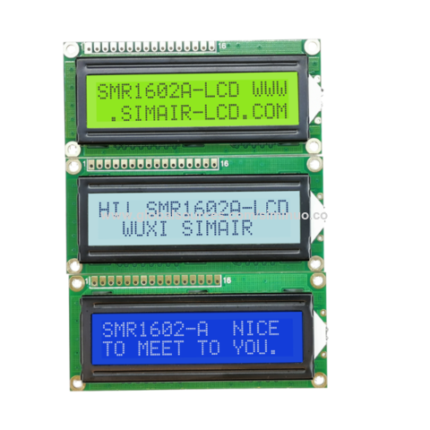 Buy Wholesale China 1602a 5/3v 16x2 80*36mm Blue16*2 Dot-matrix 1602 ...