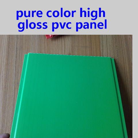Buy Wholesale China Green Color Super High Gloss Pvc Panel Pure Color ...