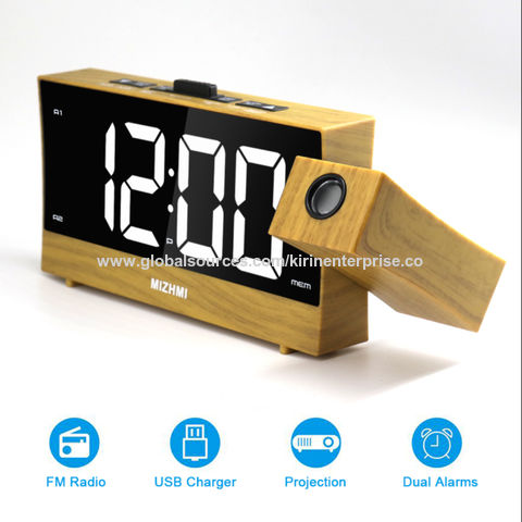 Digital Alarm Clocks With Fm Radio,usb Charge,projection,dual Alarms ...