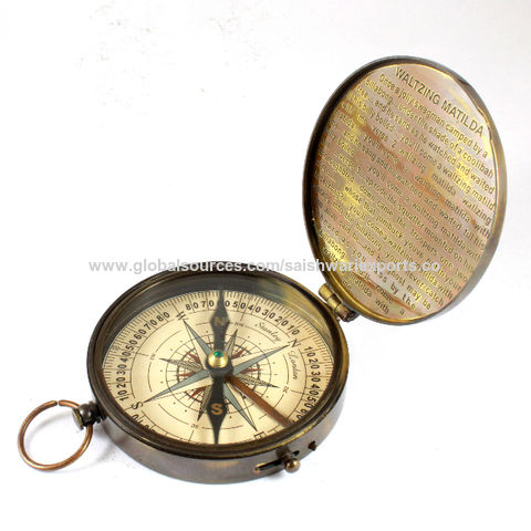 Buy Wholesale India Boot Polish Brass Nautical Directional Magnetic ...