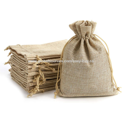 Buy Wholesale China Jute Bag Custom Linen Drawstring Bags Jute ...