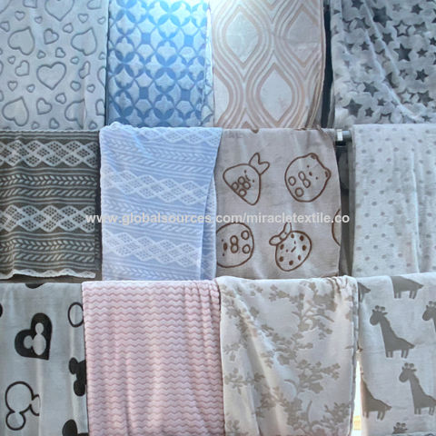Buy Wholesale China Embossed Kinteed Fabric Back Printed&solid Cut ...